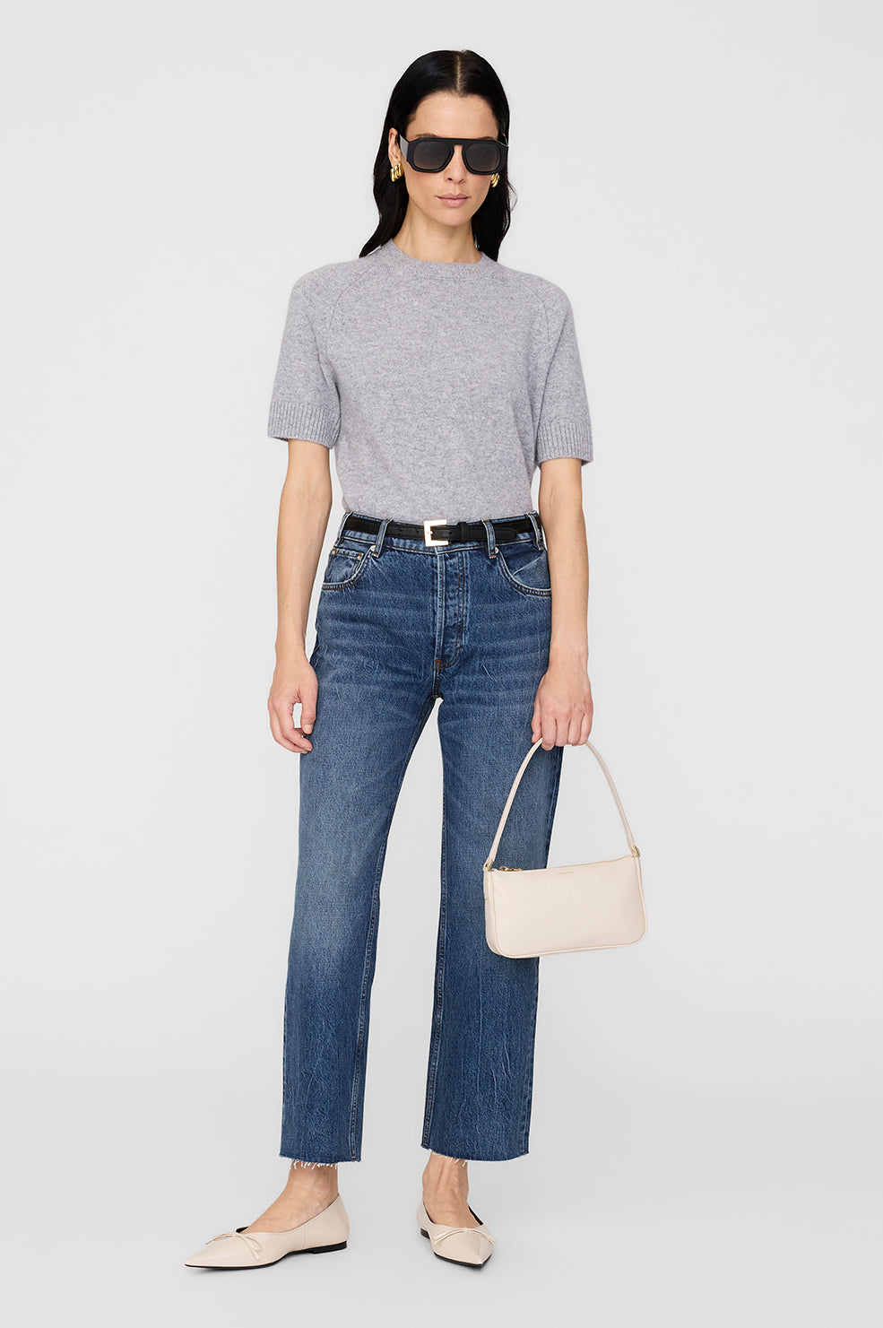 ANINE BING Mini Elly Bag - Bone