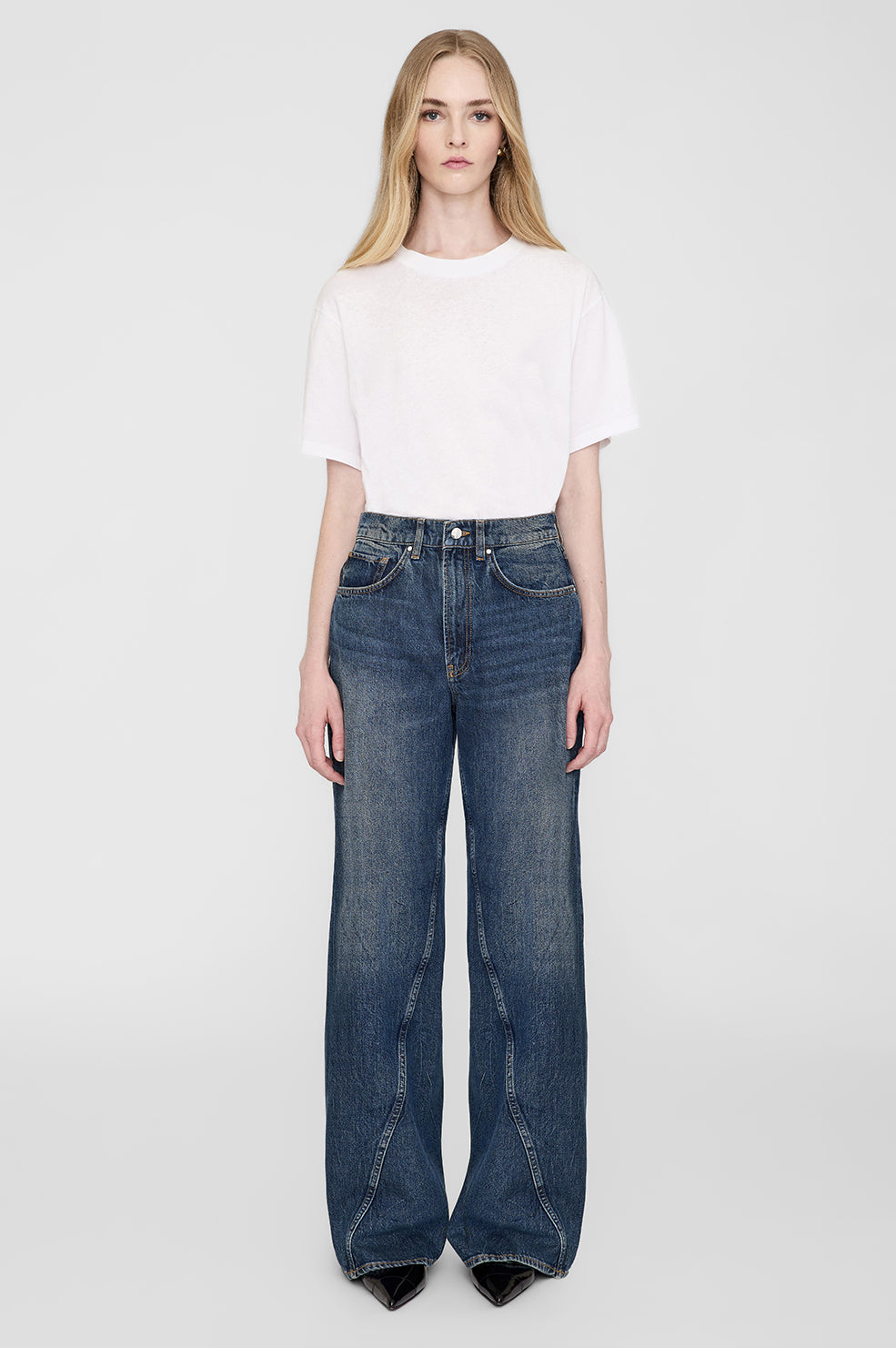 ANINE BING Brie Jean - Blue Depths