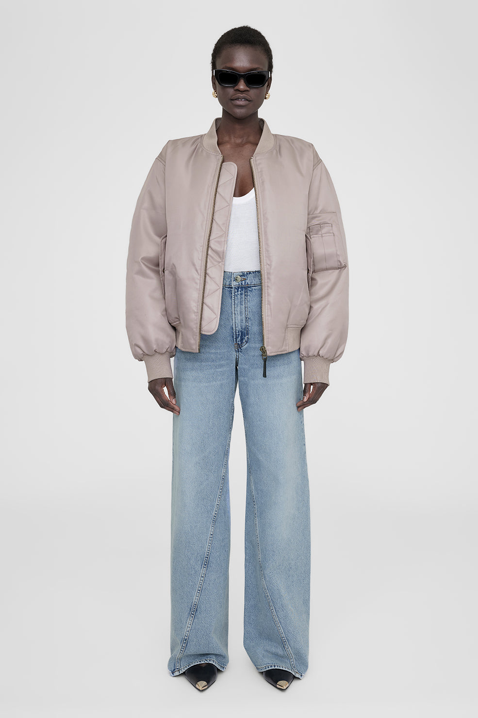 ANINE BING Leon Bomber - Army Green