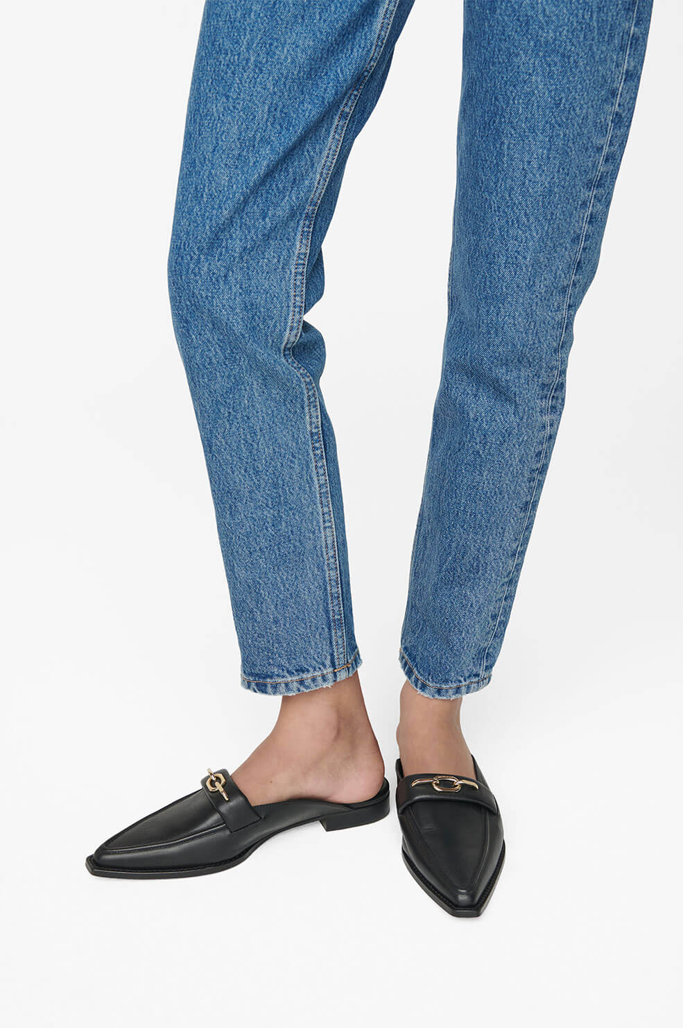 ANINE BING Selma Mules - Black